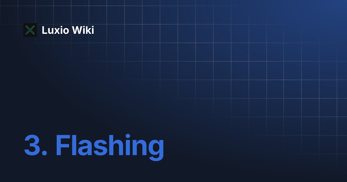 3. Flashing | Luxio Wiki